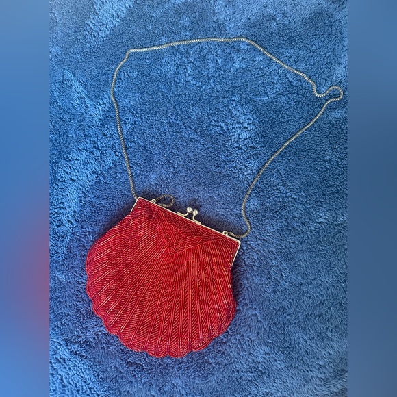 ADG | Bags | Vintage Beaded Red Mini Bagclutch | Poshmark